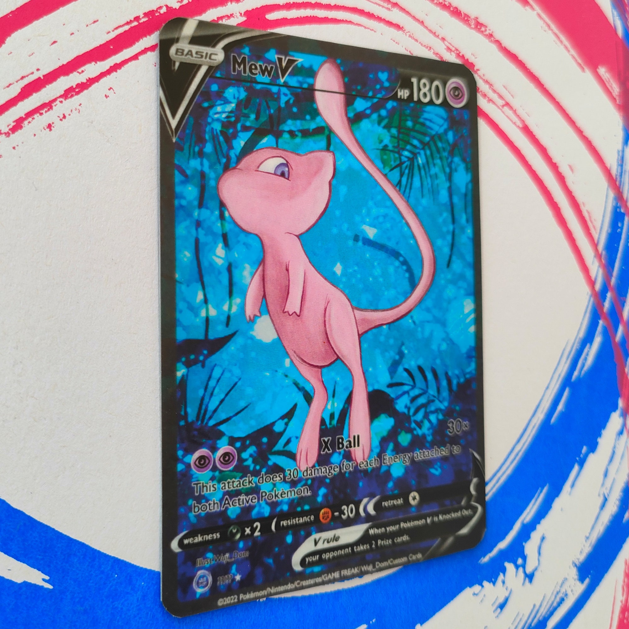 Shiny Mew V Pokemon TCG Holographic Custom Cards - Etsy