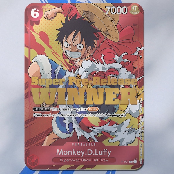 One Piece Custom Card - Etsy