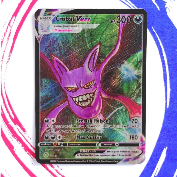 Pokèmon TCG Crobat Vmax Holo Orica and Custom Card. - Etsy