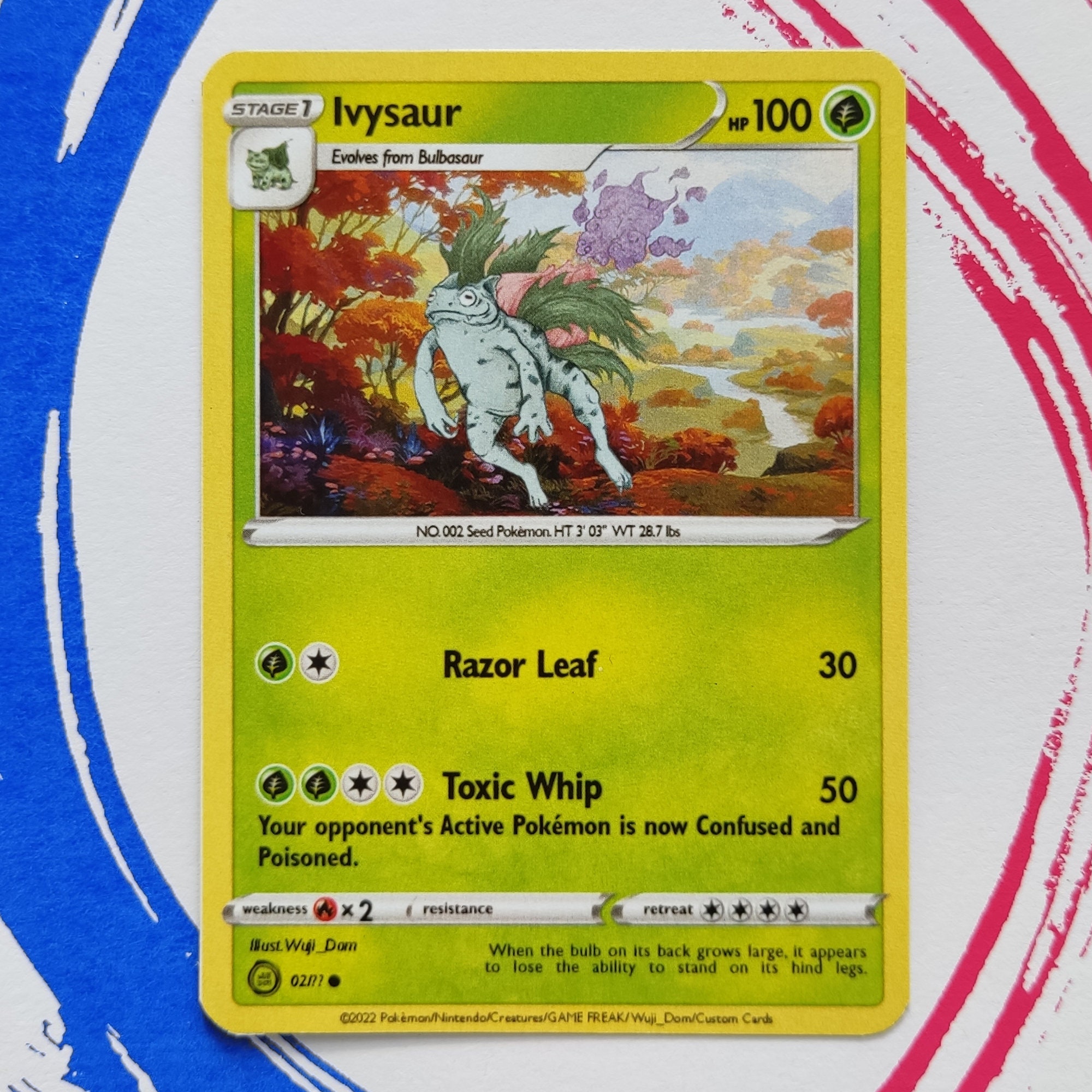 Pokèmon TCG Ivysaur Full Art Holo Orica & Custom Cards - Etsy