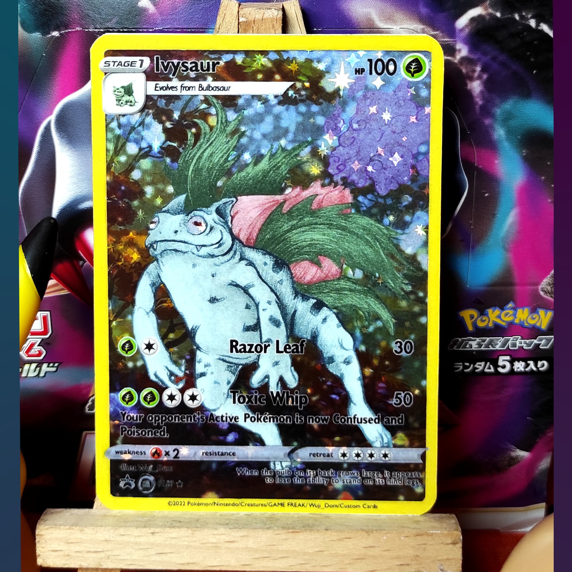 Pokemon TCG Ivysaur Full Art Holo Orica & Custom Cards - Etsy