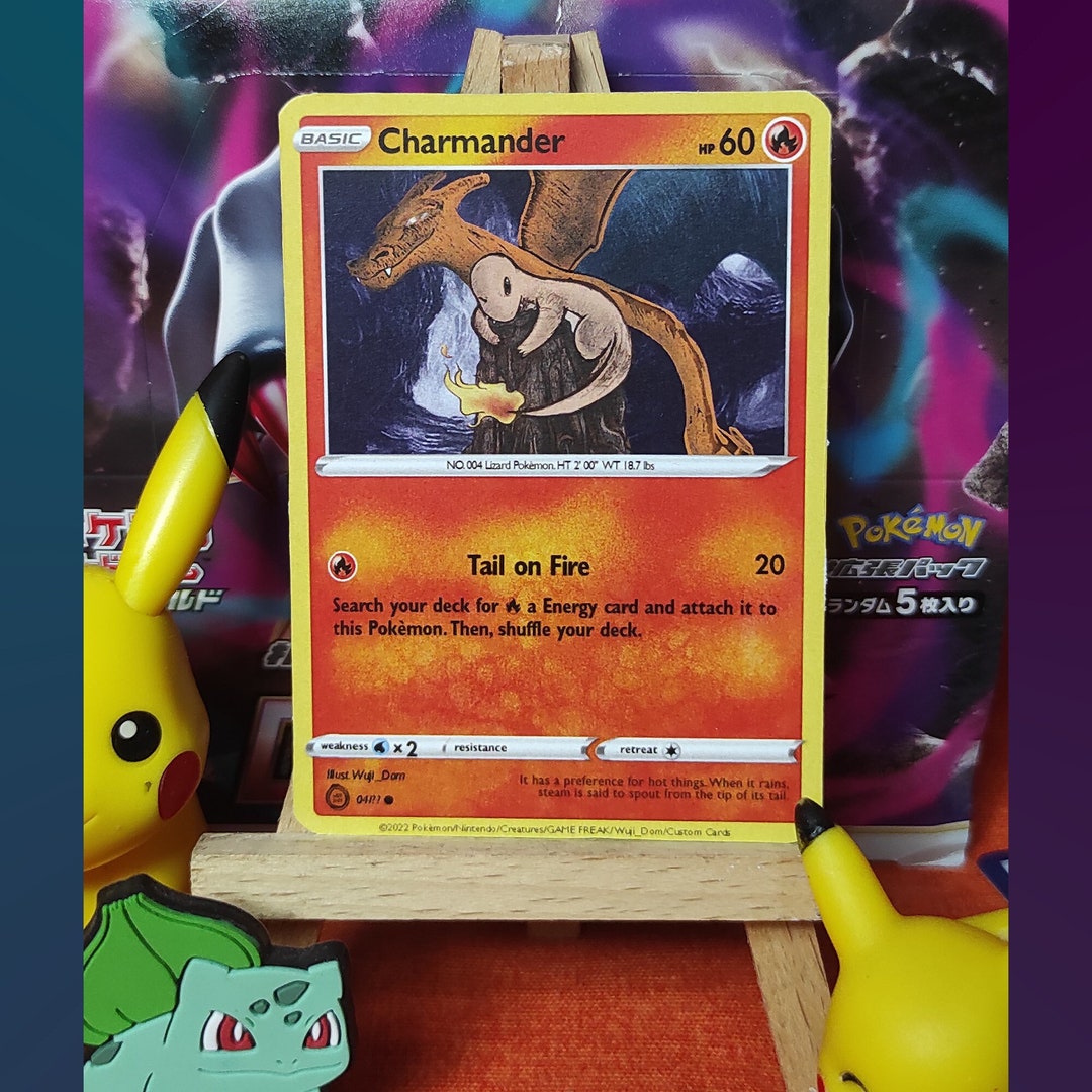 Pokemon TCG, Charmander Regular Custom Card. - Etsy
