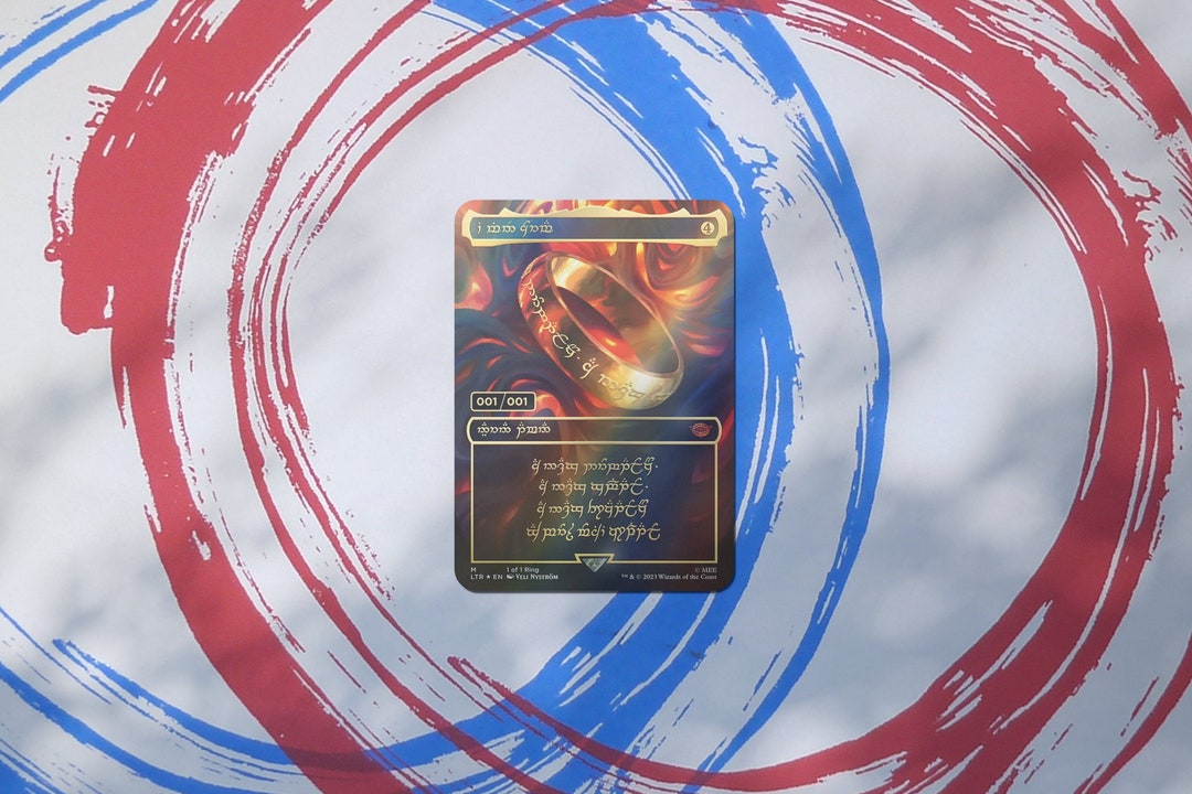 Lord of the Rings TCG the One Ring serialized 001 of 001 - Etsy