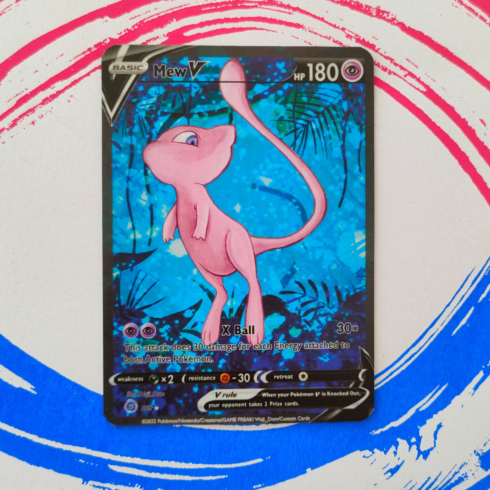 Shiny Mew V Pokemon TCG Holographic Custom Cards - Etsy