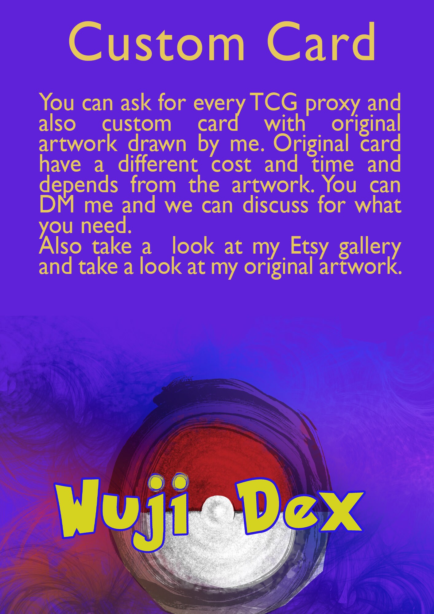 Custom Proxy Card of Every TCG. I Can Make the One You Need. - Etsy