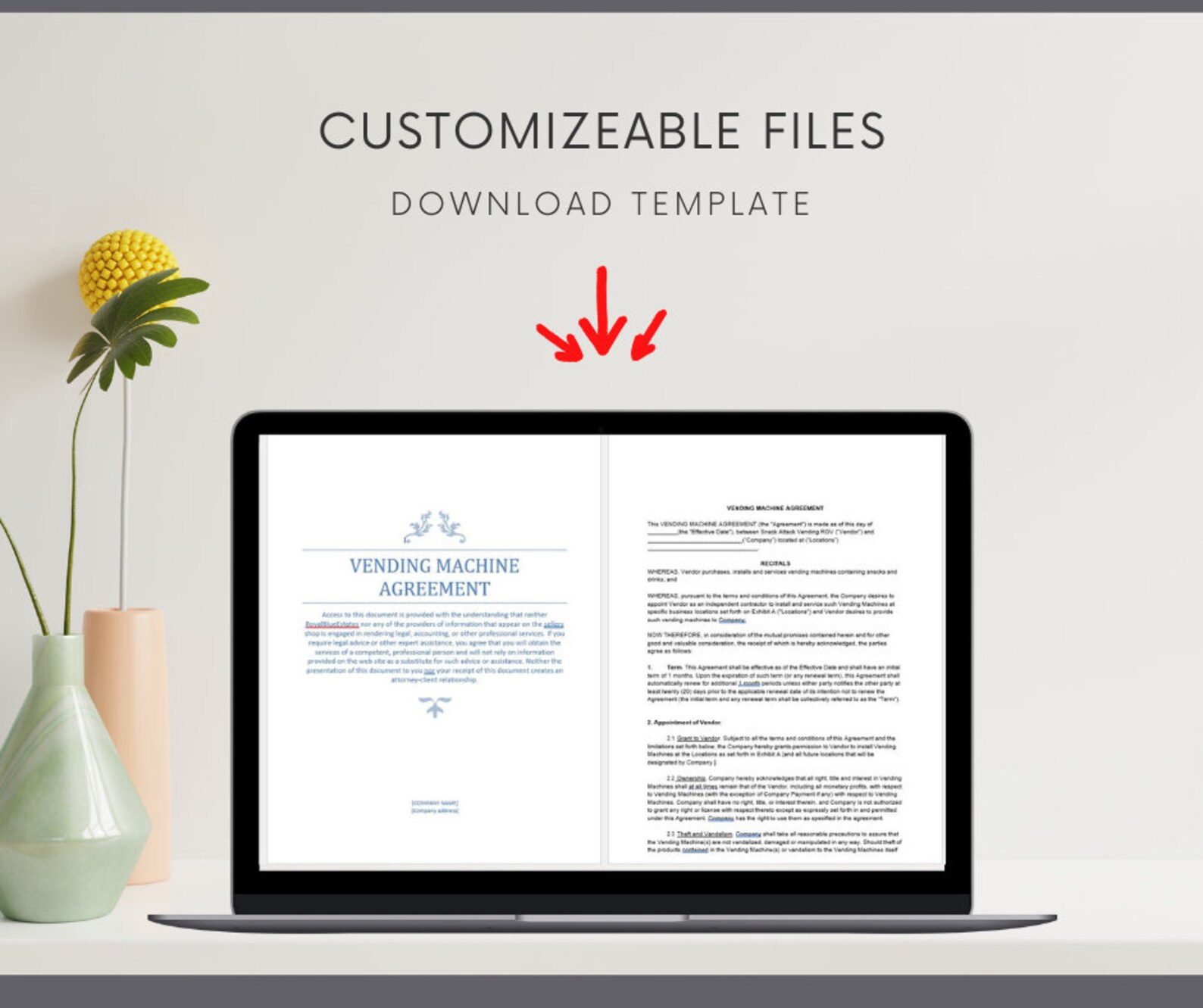 Customizable Vending Machine Business Proposal, Flyer, Service ...