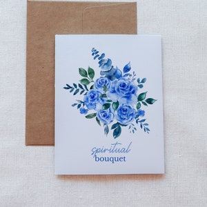 Spiritual Bouquet Card, Floral Card, Prayer Bouquet, Praying for You ...