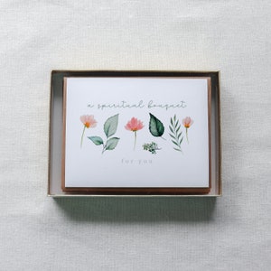 Spiritual Bouquet Card, Green Floral Card, Prayer Bouquet, Praying for ...