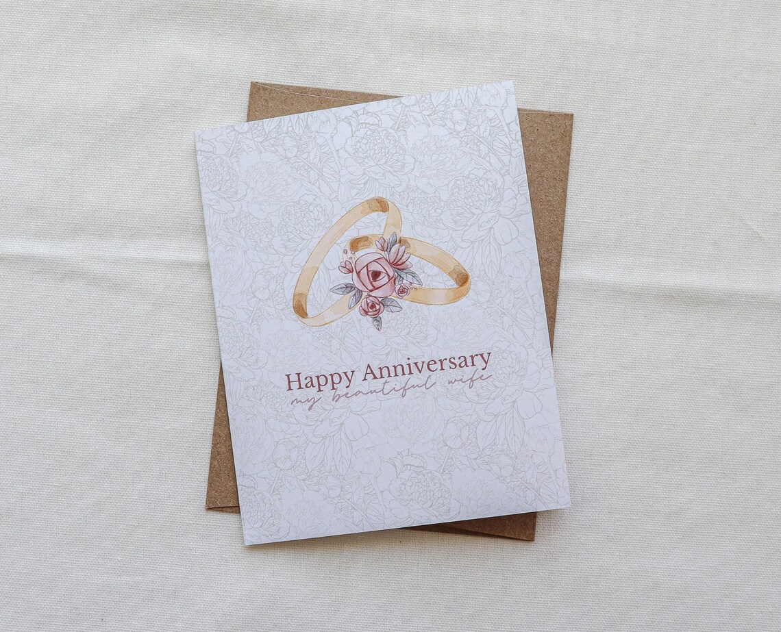 Anniversary Card for Her, Catholic Anniversary Card, Card for Wife ...