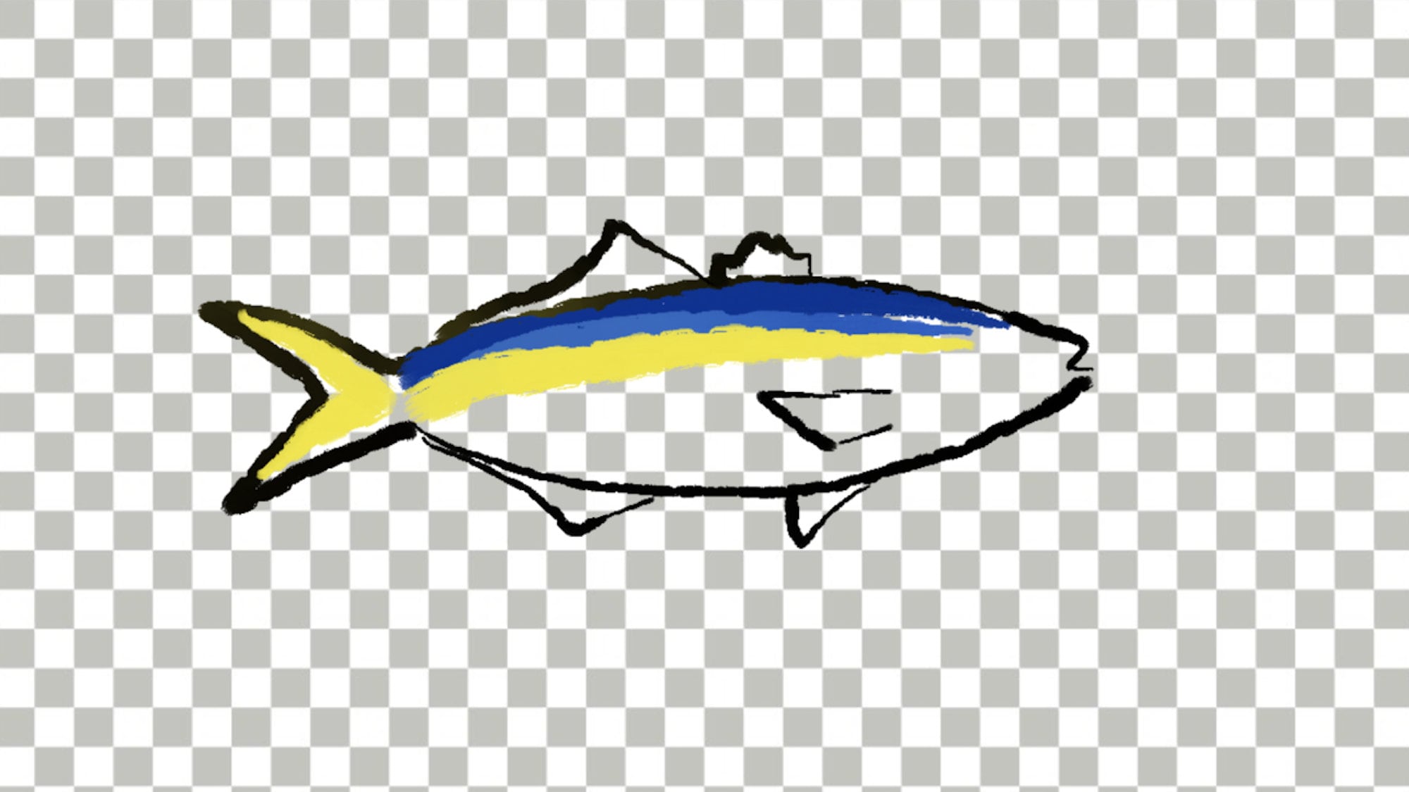 Yellowtail Clipart PNG || Fish Ocean Fishing Digital Download ...