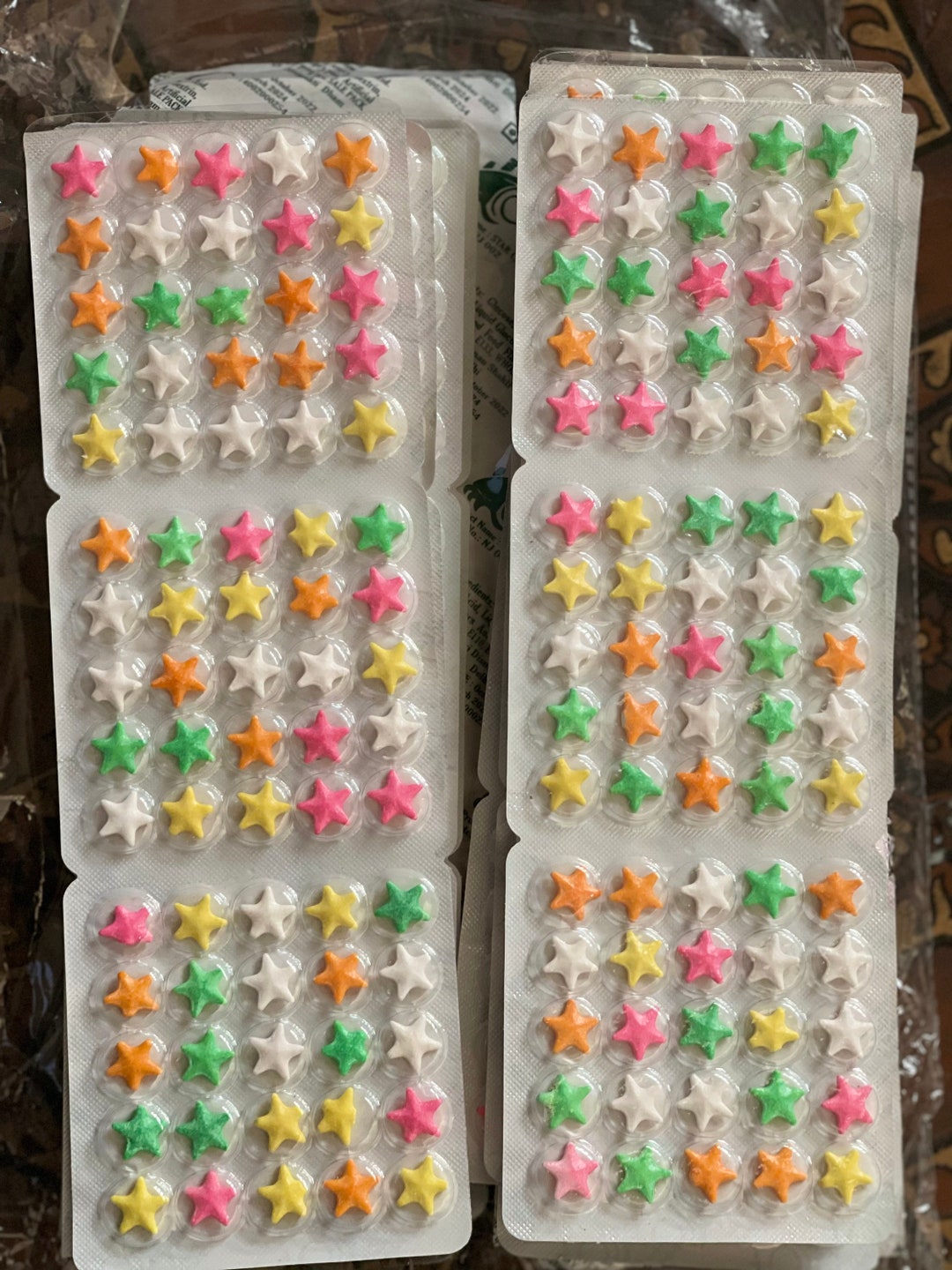 Colorful Stars Candies Pack of 5 - Etsy