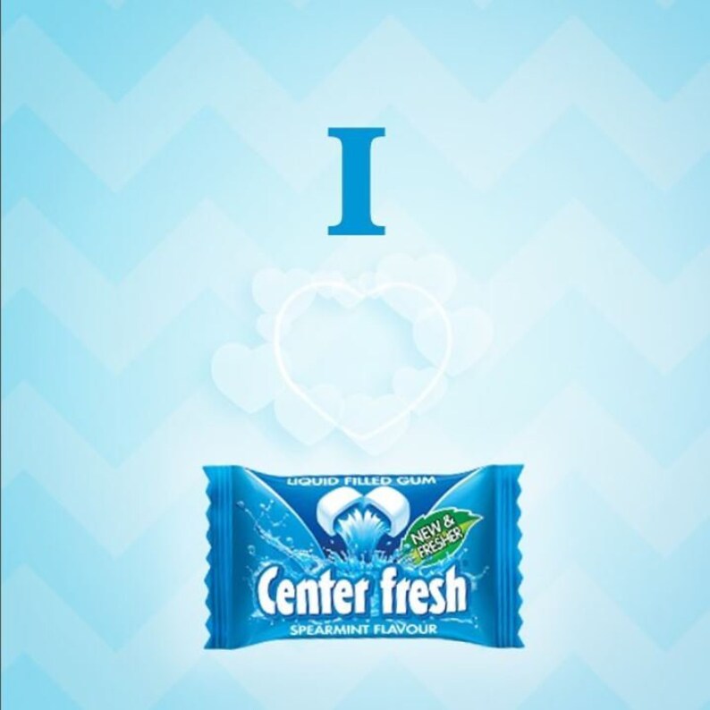 Center Fresh / 1 Pack of 12 Chew Gums / Treatspotshop - Etsy