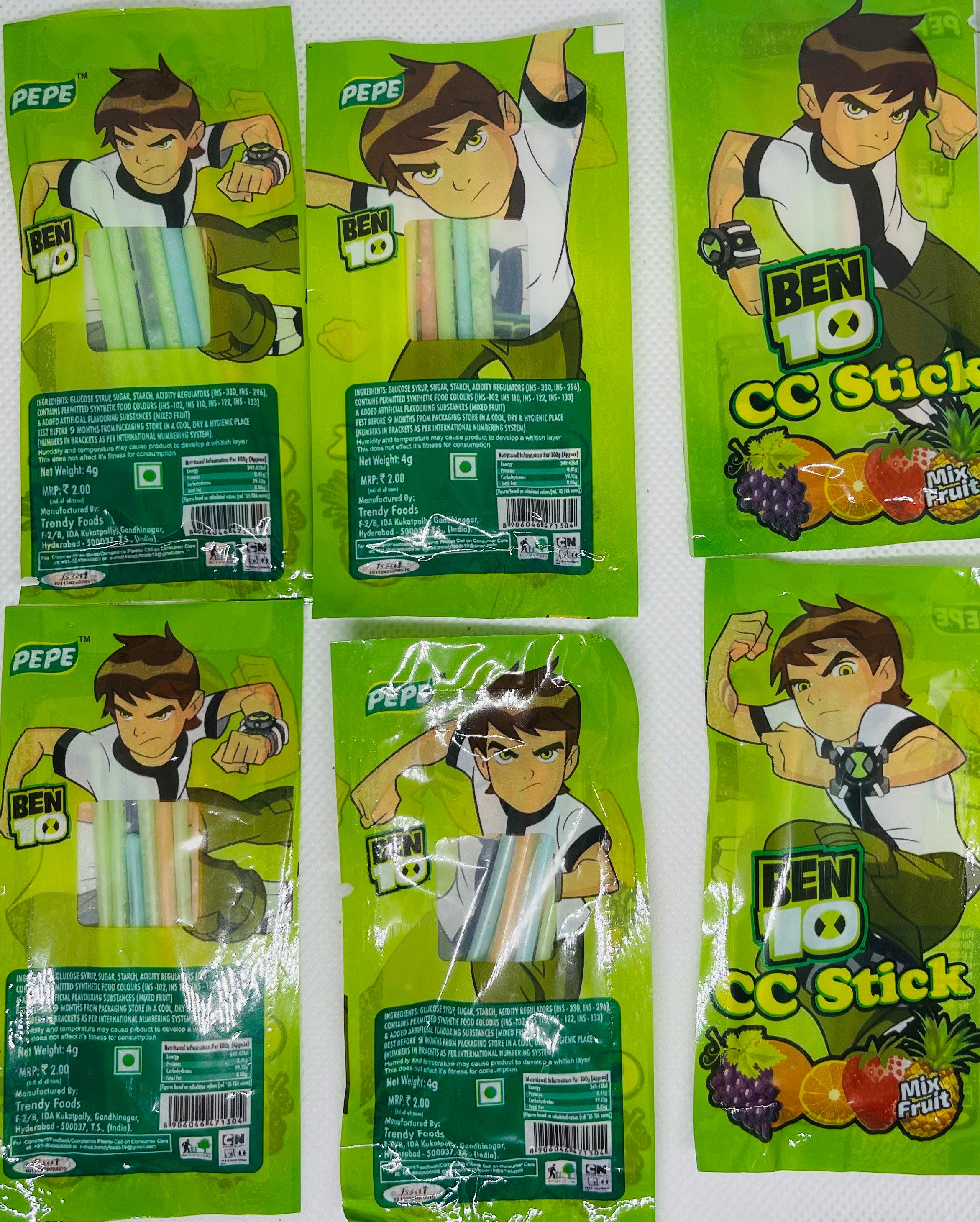 Ben 10 CC Mix Fruit Sticks - Etsy
