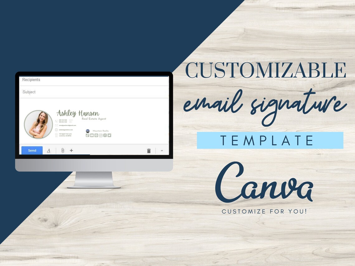 Email Signature Template | Signature Logo | Influencer, Blogger ...
