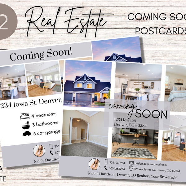 Real Estate Coming Soon Postcard - Etsy