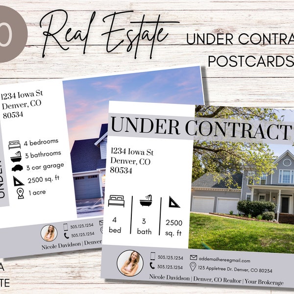 Under Contract Postcards - Etsy