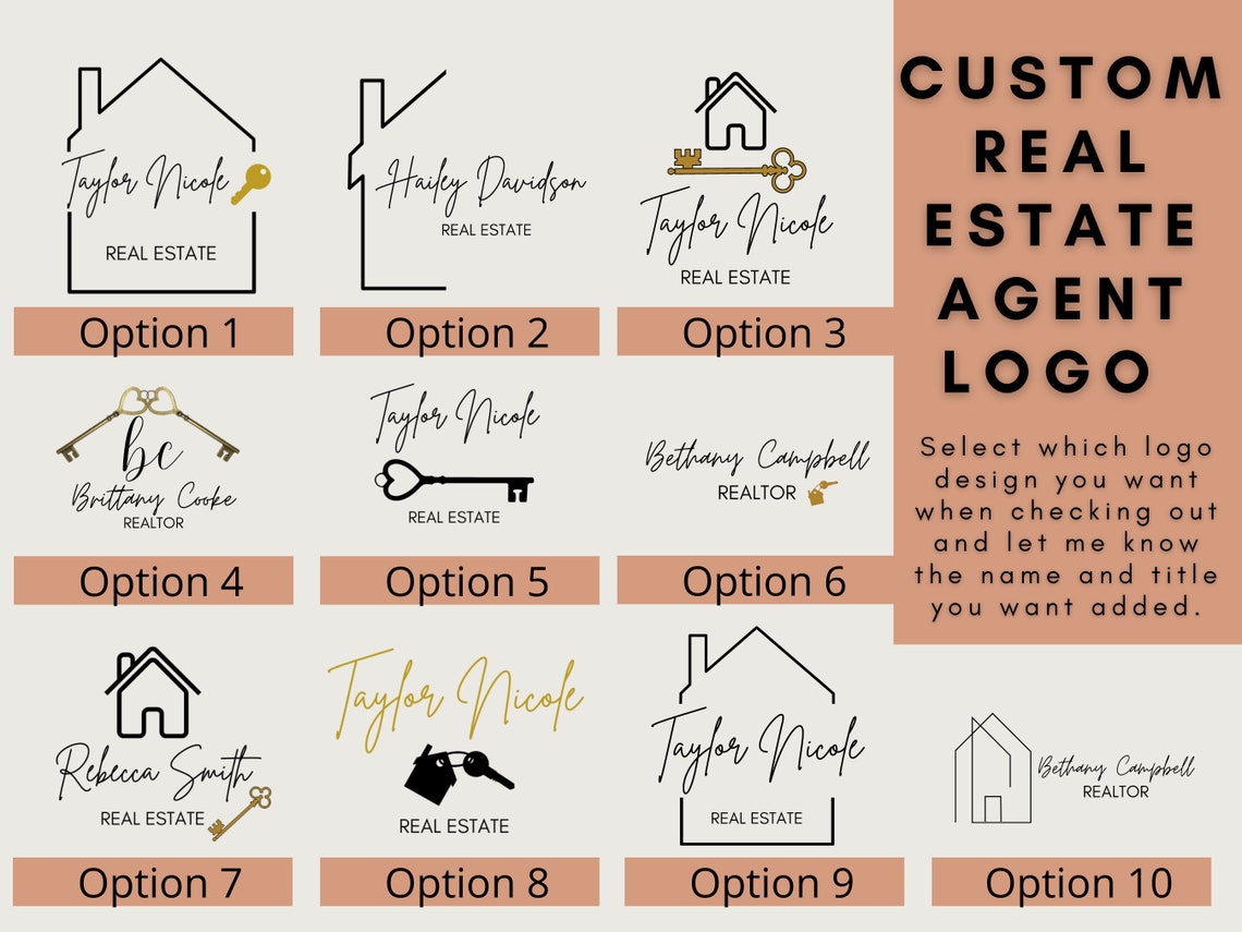 Real Estate Logo / Custom Logo Realtor Logo Real Estate Logo Design ...