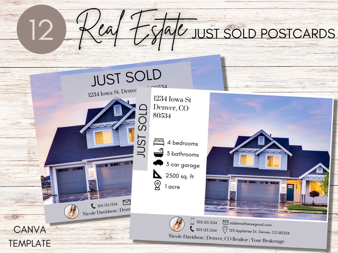 Real Estate Postcards | Just Sold Postcards | Real Estate Farming ...
