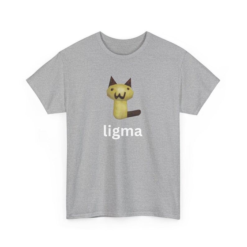 Ligma Low Poly Cat Funny Meme T-shirt, Ironic Gen Z Meme, Oddly ...