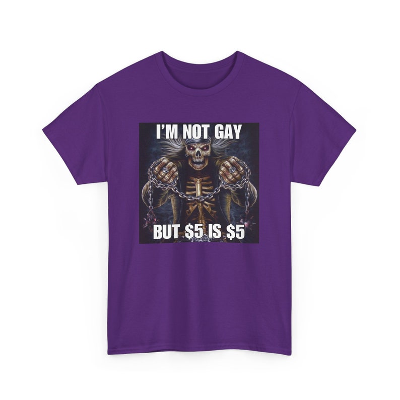 I'm Not Gay Funny Hard Skeleton Meme T-shirt, Unhinged Badass Skeleton ...