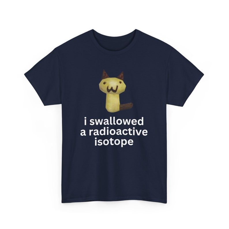 Radioactive Isotope Low Poly Cat Funny Meme T-shirt, Ironic Gen Z Meme ...