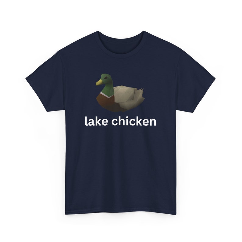 Lake Chicken Low Poly Duck Funny Meme T-shirt, Ironic Gen Z Meme, Oddly ...