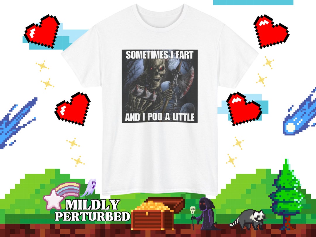 Sometimes I Fart and I Poo Little Funny Hard Skeleton Meme T-shirt ...