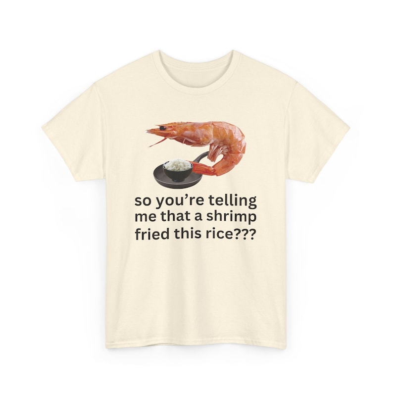 This Shrimp Fried This Rice Funny Meme T-shirt, Ironic Gen Z Meme ...