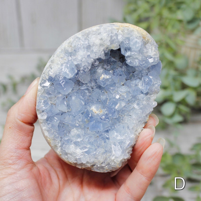 Large Celestite Crystal Geode Clusters, Blue Celestite Crystal ...