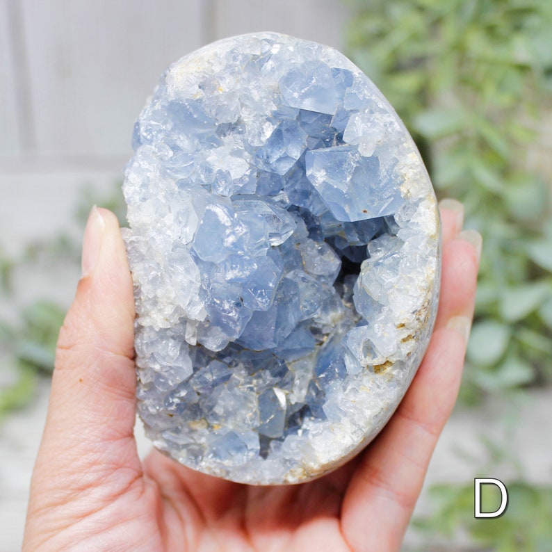 Large Celestite Crystal Geode Clusters, Blue Celestite Crystal ...