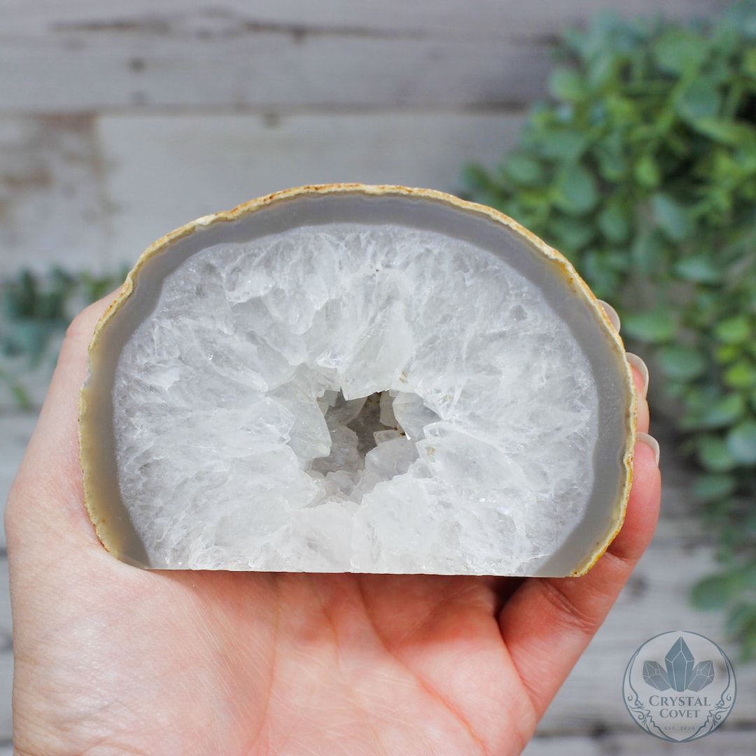 Agate Geode Half Cut Base | Polished Agate Quartz Geode | Natural Agate ...