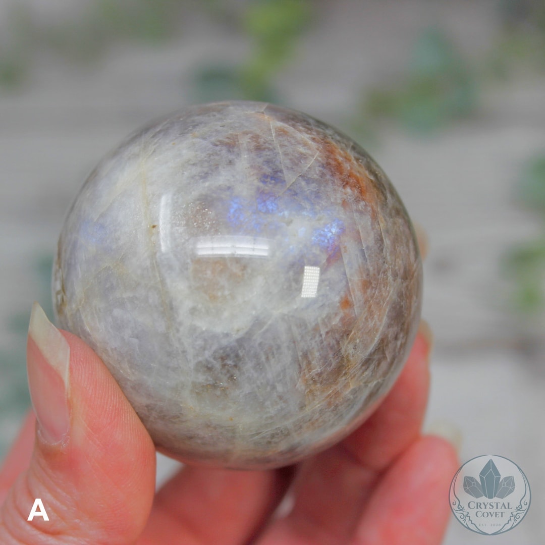 Belomorite Moonstone Spheres | Natural Belomorite Moonstone Spheres ...