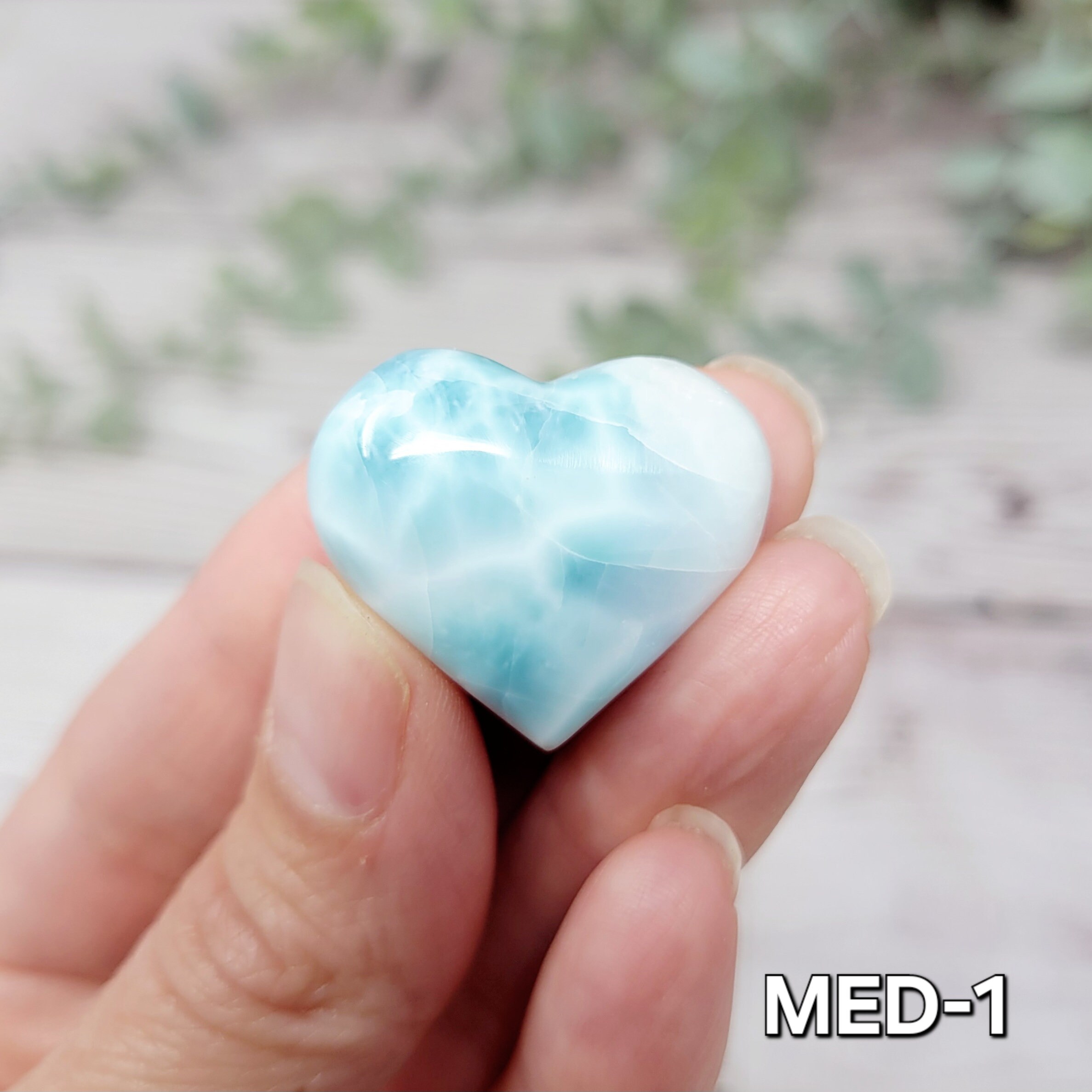 Larimar Heart, AAA High Quality Larimar, Polished Larimar, Natural ...