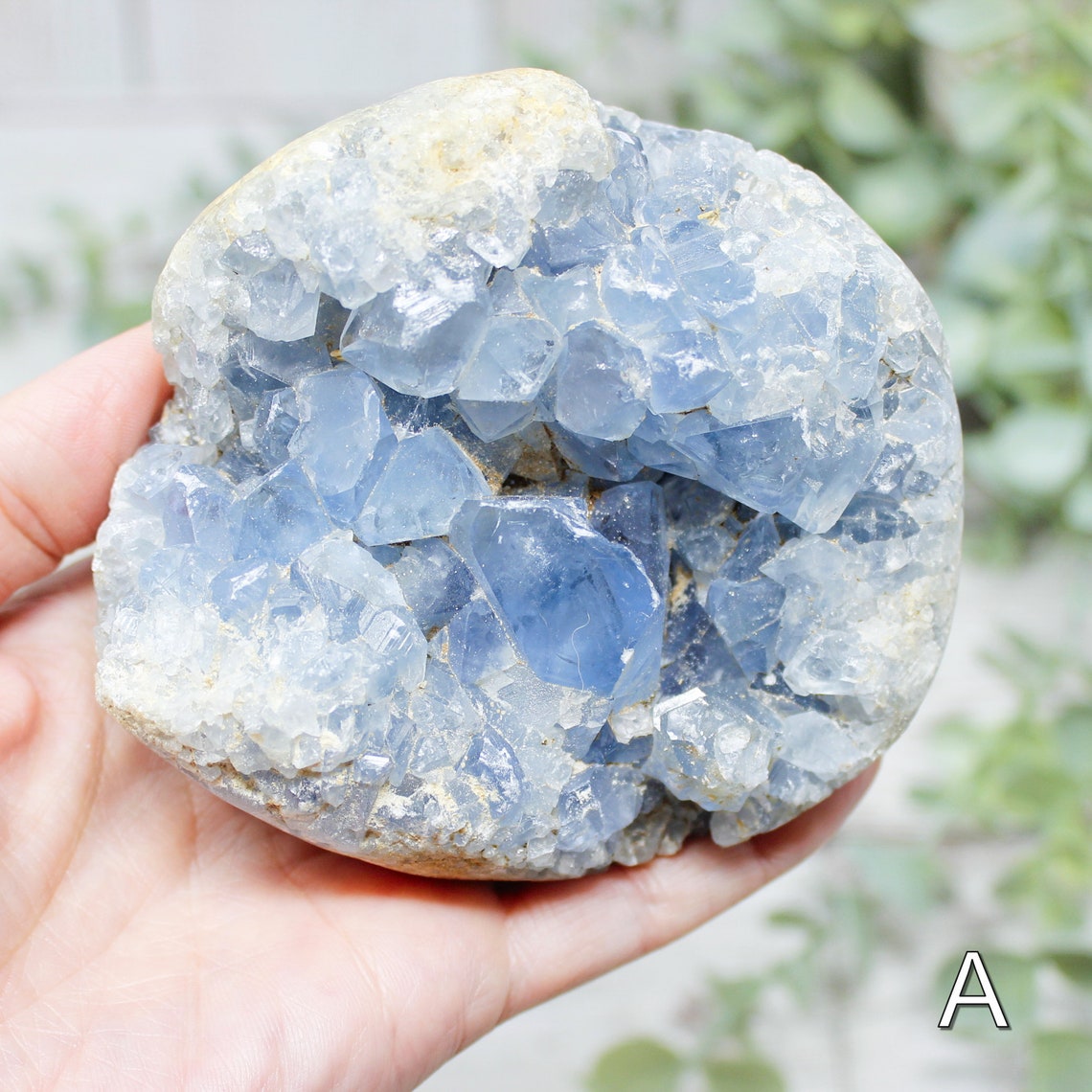 Large Celestite Crystal Geode Clusters, Blue Celestite Crystal ...