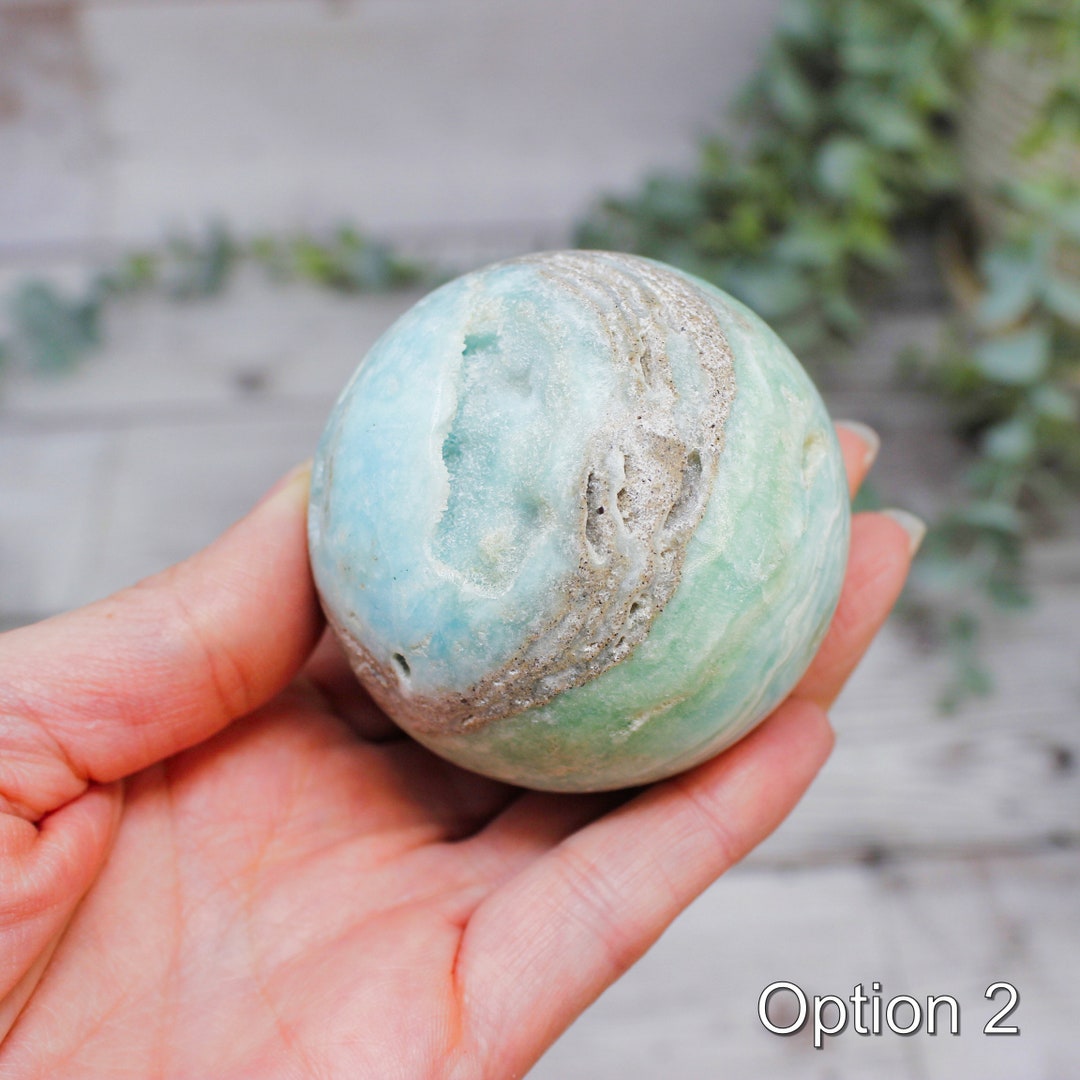 Blue Aragonite Crystal Spheres | Large Blue Aragonite Spheres ...