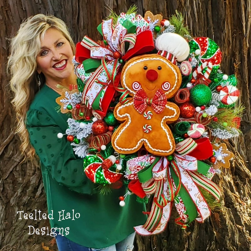 Rustic Gingerbread Wreath - Etsy