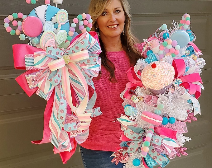 Candy Land Wreath Swag. Candy Land Christmas. Birthday Wreath Swag ...