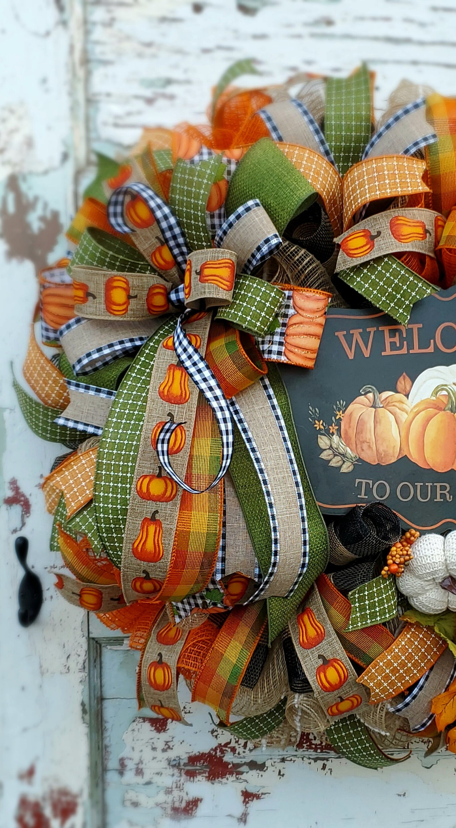 Fall Farmhouse Wreath Farmstyle Harvest Porch Decorations - Etsy