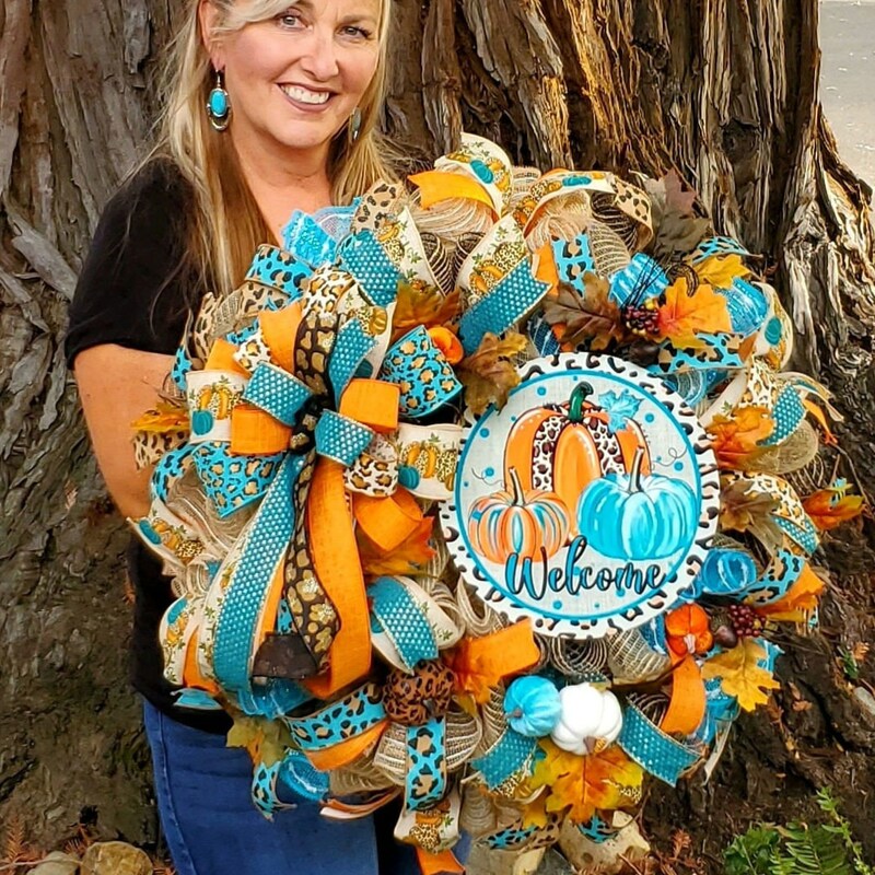 Teal Fall Decor - Etsy