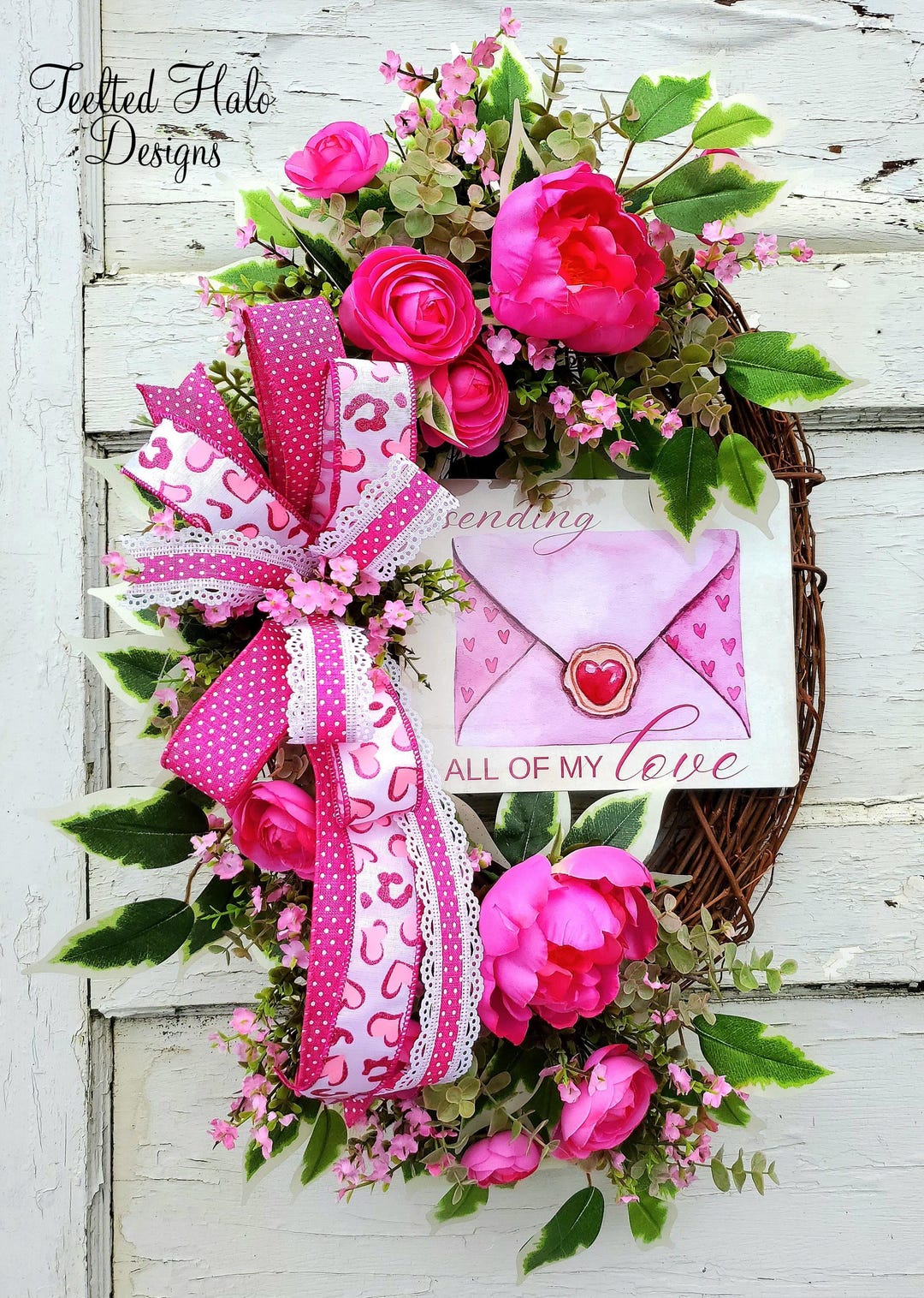 Valentines Day Wreath, Sending All My Love, Mi Amour, Love Day ...