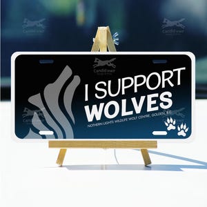 Wolf Wildlife Conservation Support Novelty Plate - Etsy