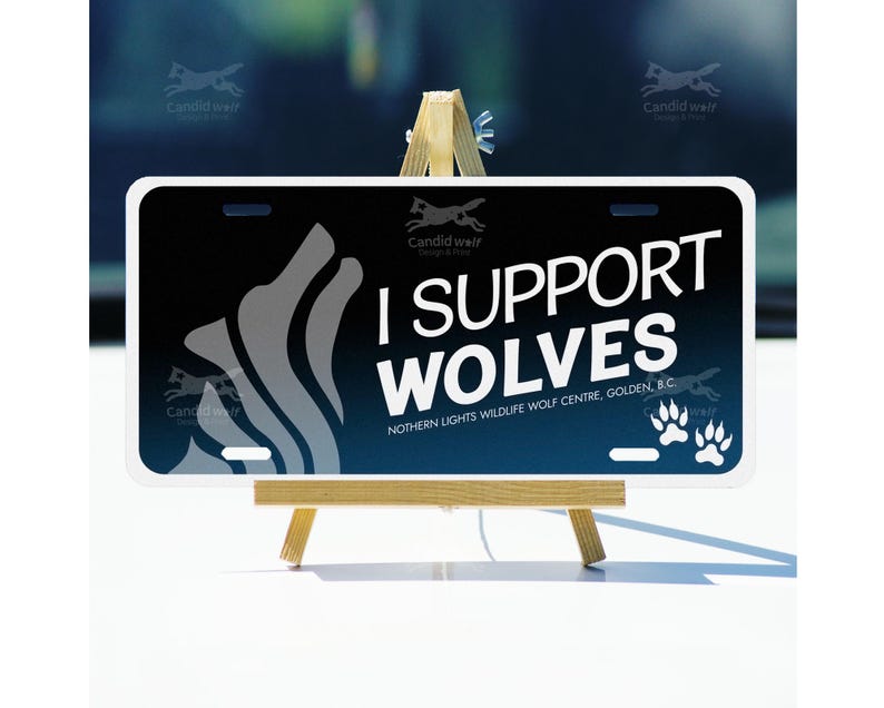 Wolf Wildlife Conservation Support Novelty Plate - Etsy