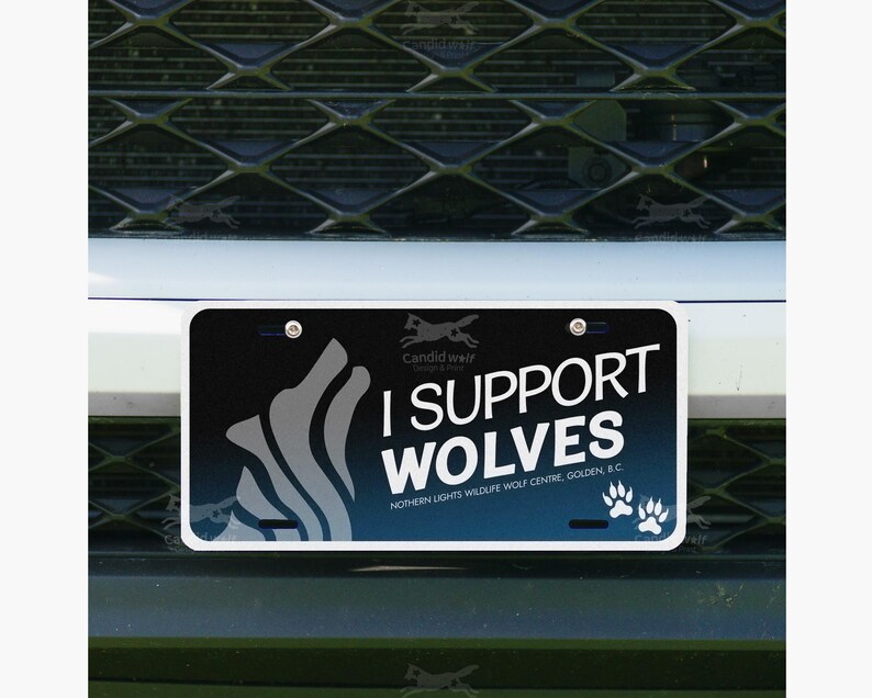 Wolf Wildlife Conservation Support Novelty Plate - Etsy