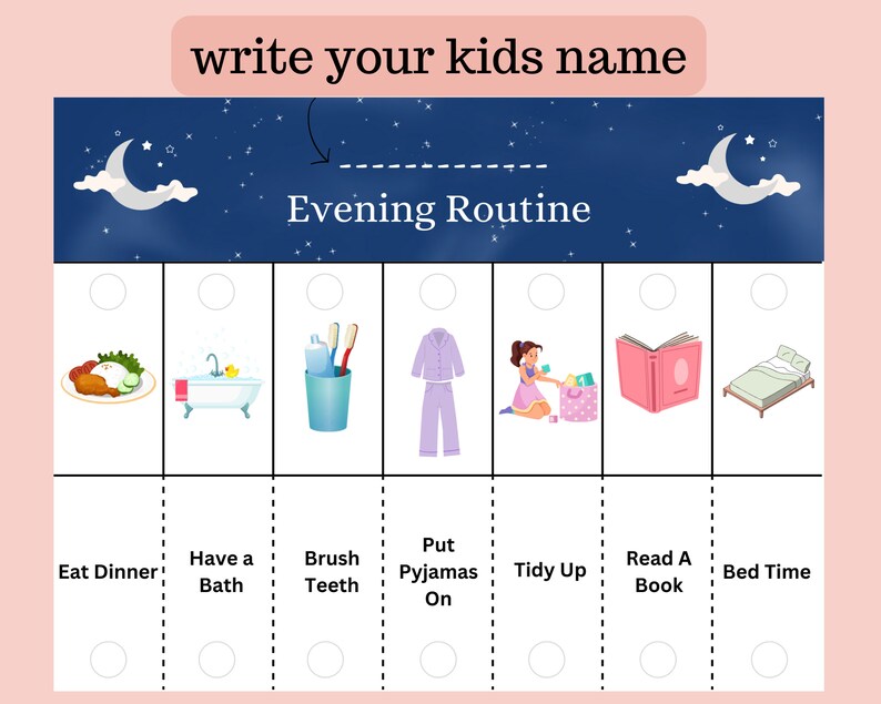 Autism Printable Kid's Routine Cards Visual Schedule, ASD, ADHD ...