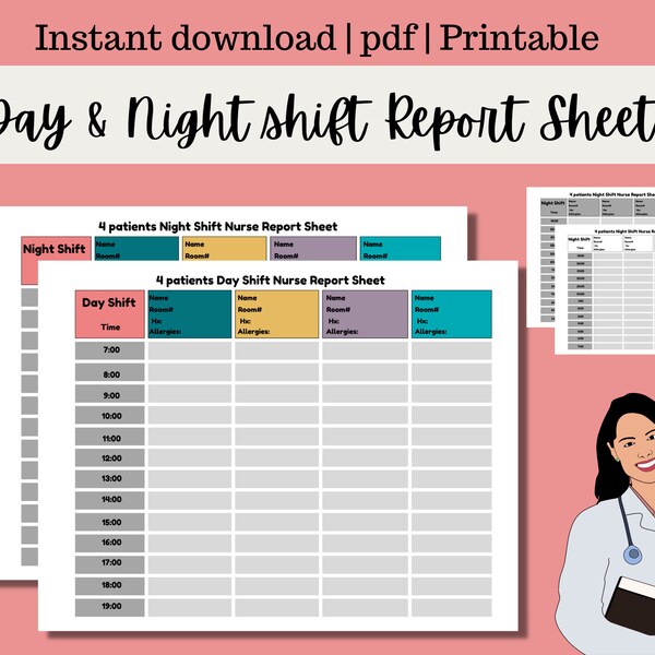 Night Shift Planner - Etsy