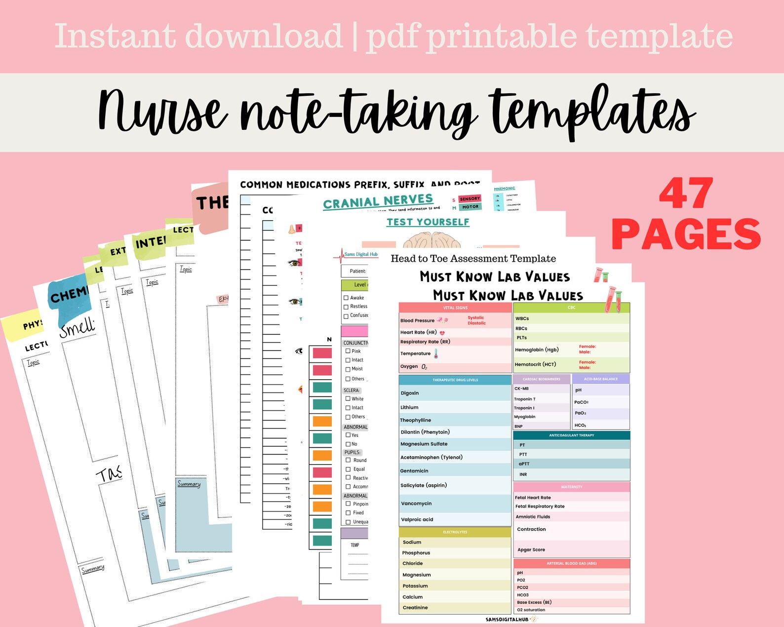Nurse Note Taking Template, Pharmacology, Nursing School Notes, Nurse ...