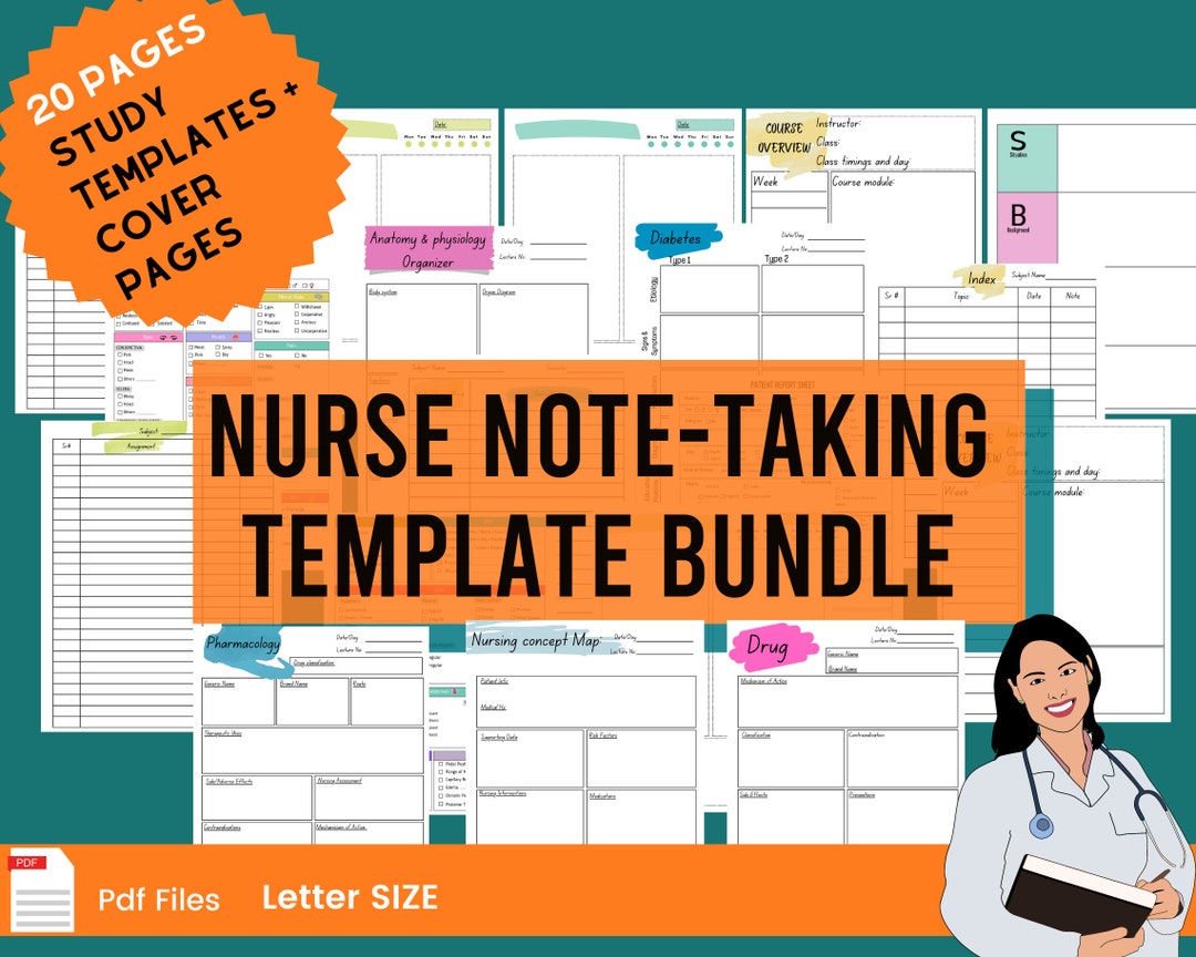 Nursing Student Note Taking Template Nursing School Notes Med Surg 20