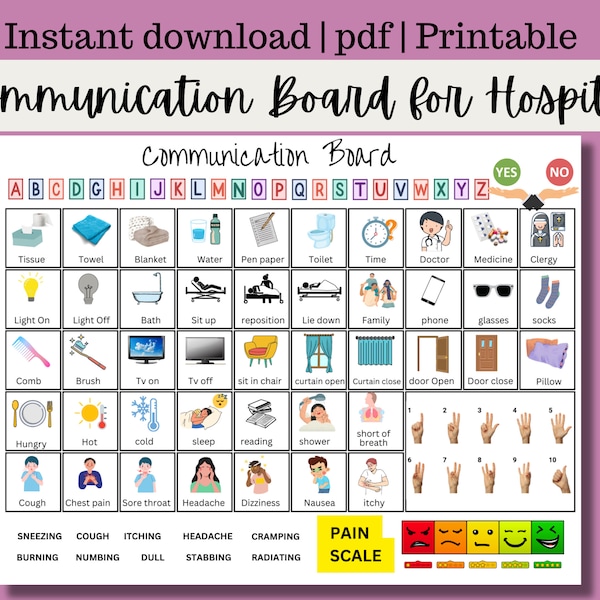 Communication Board - Etsy