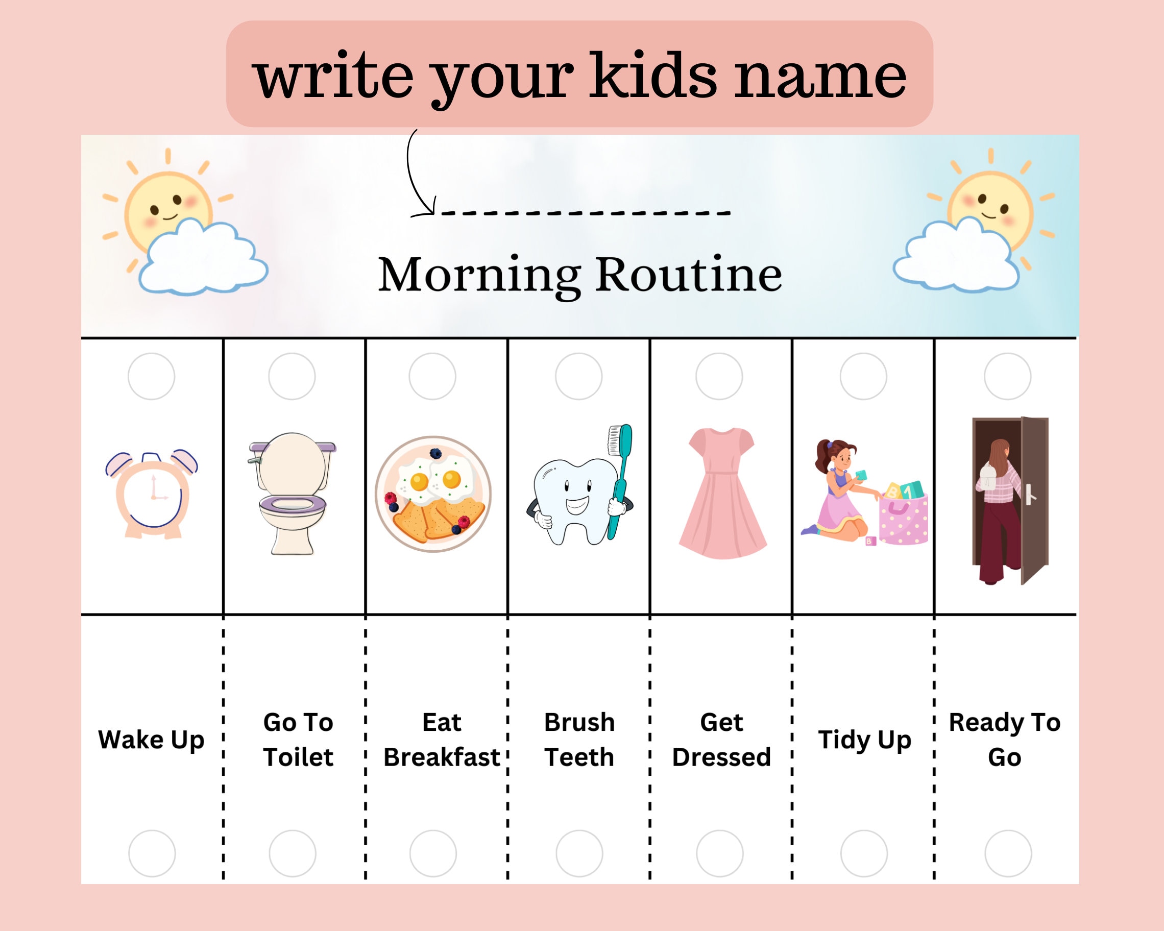 Autism Printable Kid's Routine Cards Visual Schedule, ASD, ADHD ...