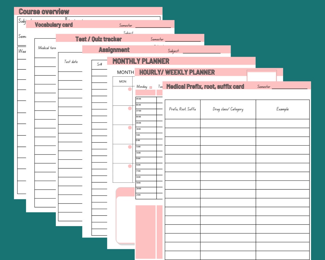 Nursing Student Note Taking Template Nursing School Notes - Etsy UK